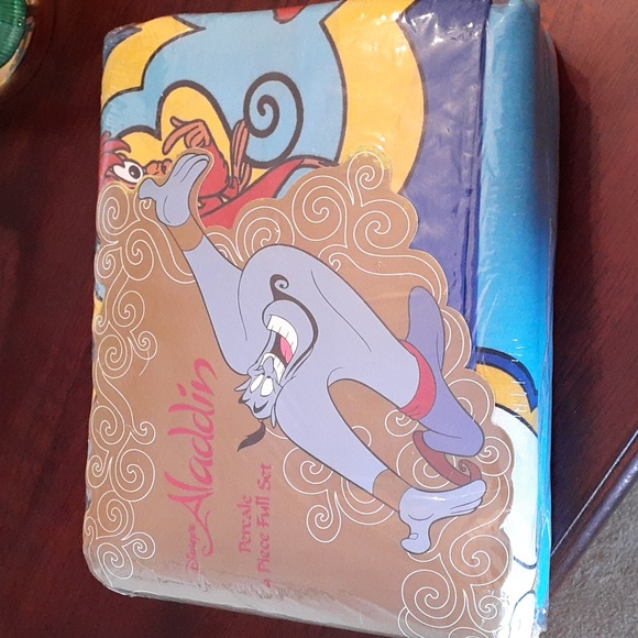 Bedding | Vintage New Old Stock Disneys Aladdin 4 Piece Full Set | Poshmark